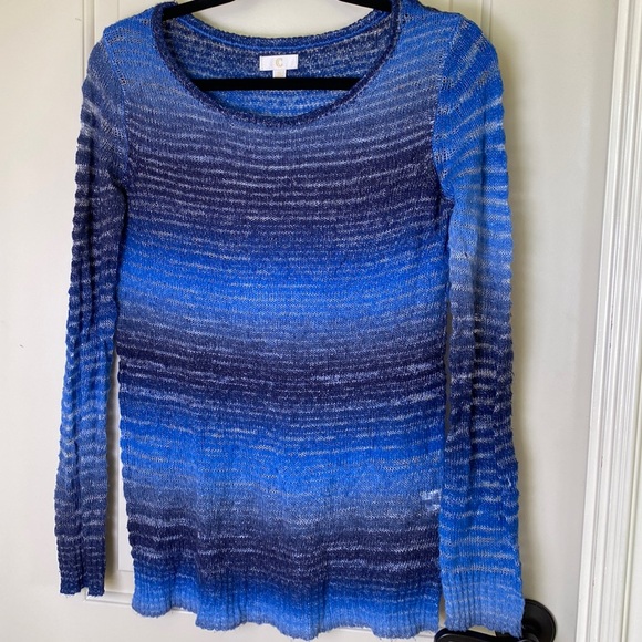 Charming Charlie | Sweaters | Charming Charlies Small Blue Knit Sweater ...